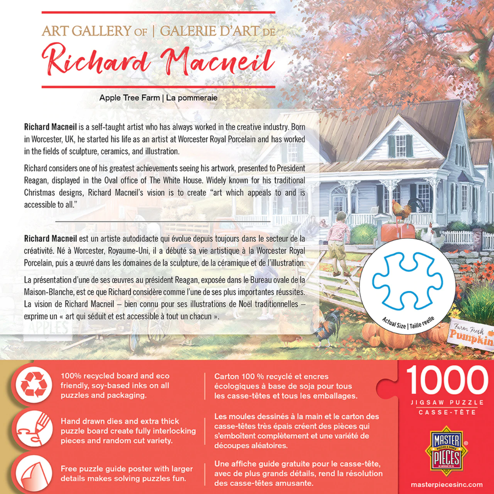 1000 Piece Jigsaw Puzzle Apple Tree Farm - George & Co.