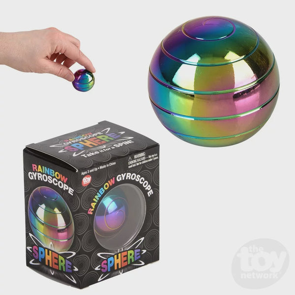 Rainbow Gyroscope Sphere - George & Co.